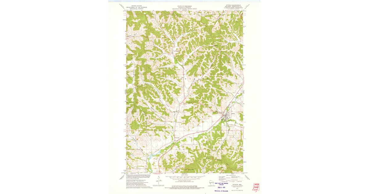 1973 Map of Ettrick, WI — High-Res | Pastmaps