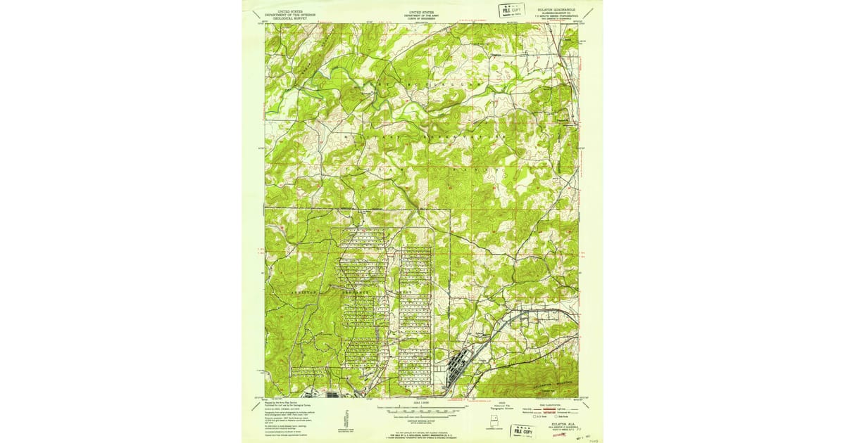 1940s Maps of Tarsus, AL | Pastmaps