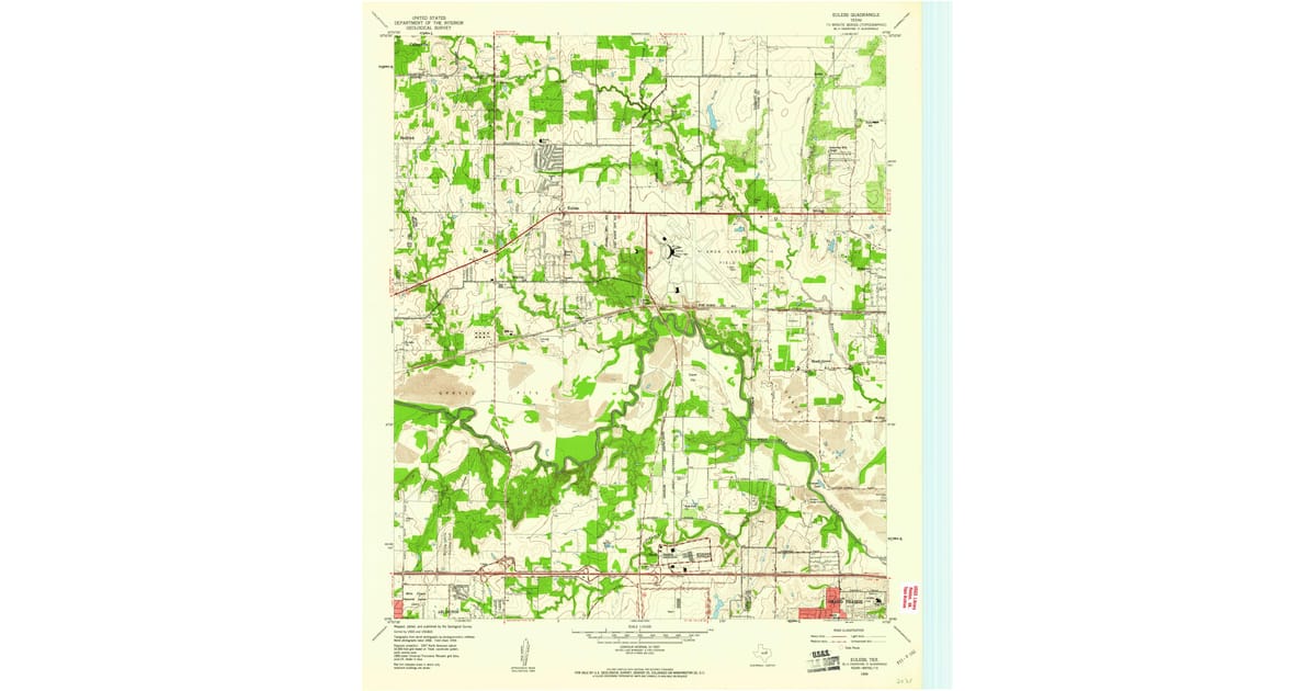 1959 Map of Euless, TX — High-Res | Pastmaps