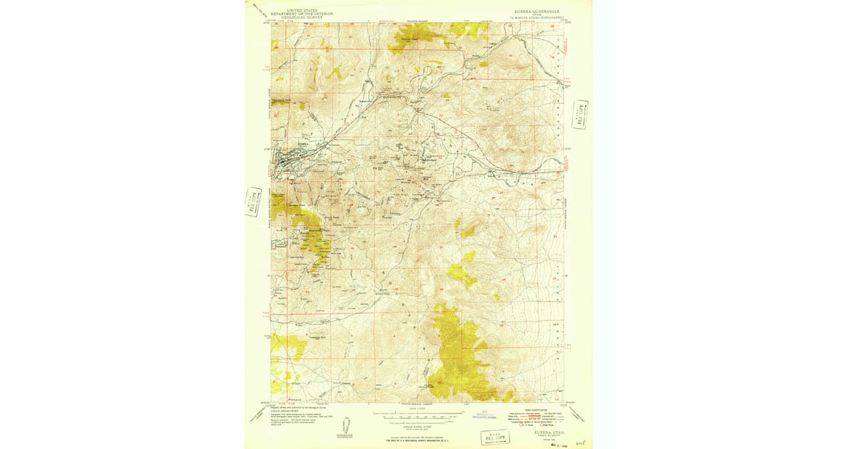 1949 Map of Eureka, UT — High-Res | Pastmaps