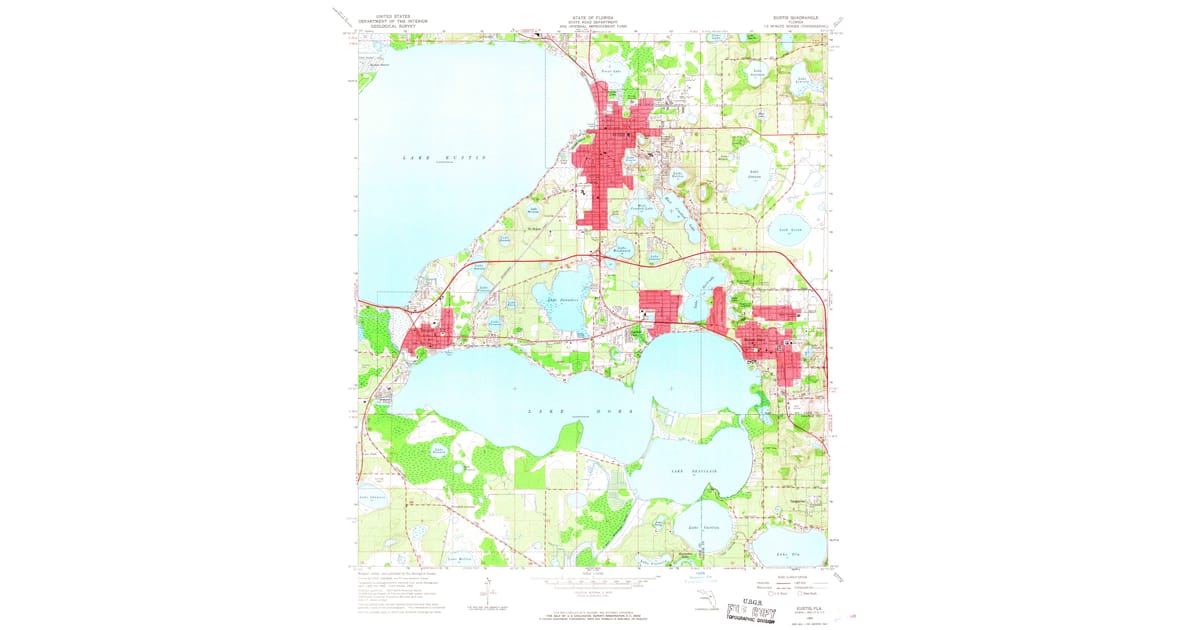 1966 Map of Eustis, FL — High-Res | Pastmaps