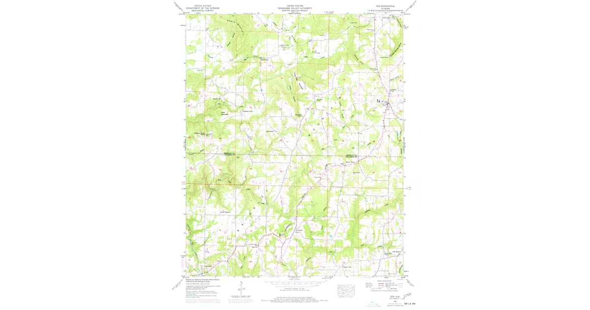 1949 Map of Eva, AL — High-Res | Pastmaps