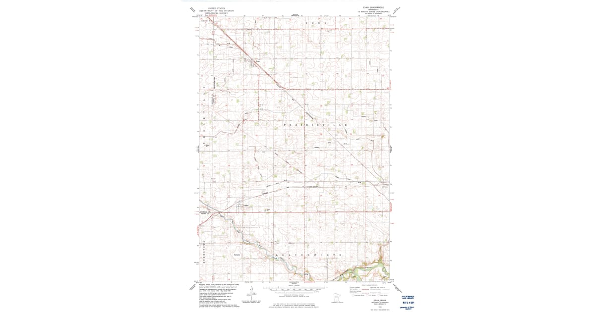 1983 Map of Evan, MN — High-Res | Pastmaps