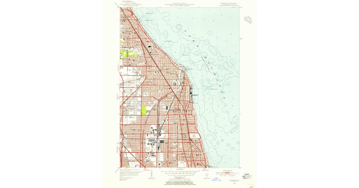 1953 Map of Evanston, IL — High-Res | Pastmaps