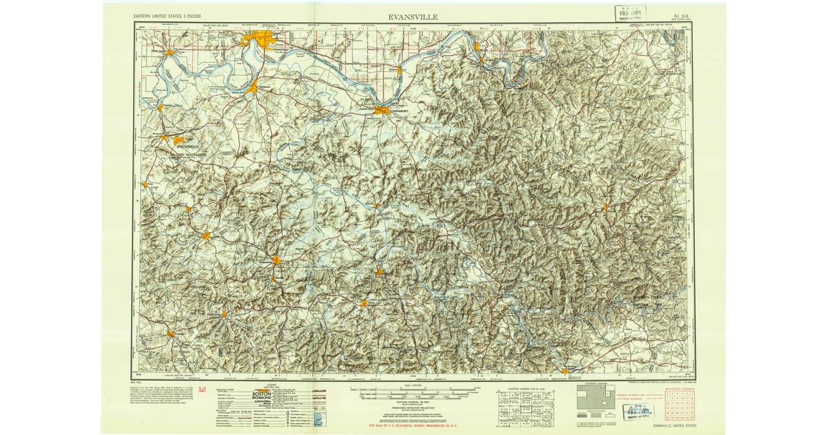 1950s Maps of Hartford, KY | Pastmaps