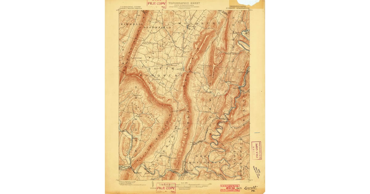 1902 Map of Everett, PA — High-Res | Pastmaps