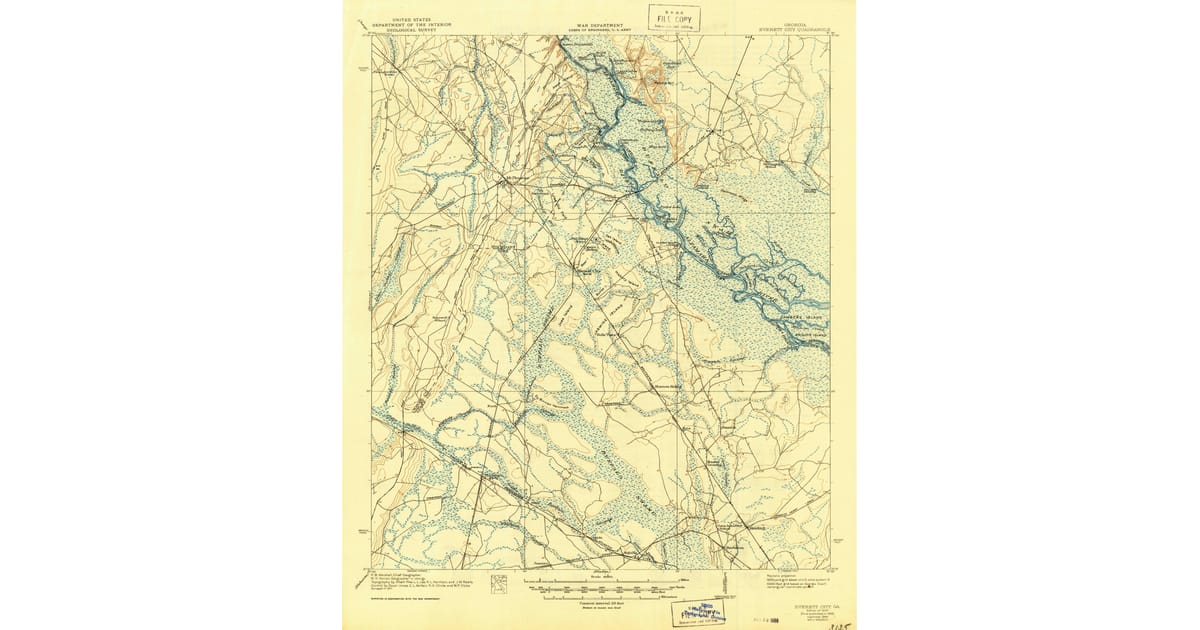1920s Maps of Brantley County, GA | Pastmaps