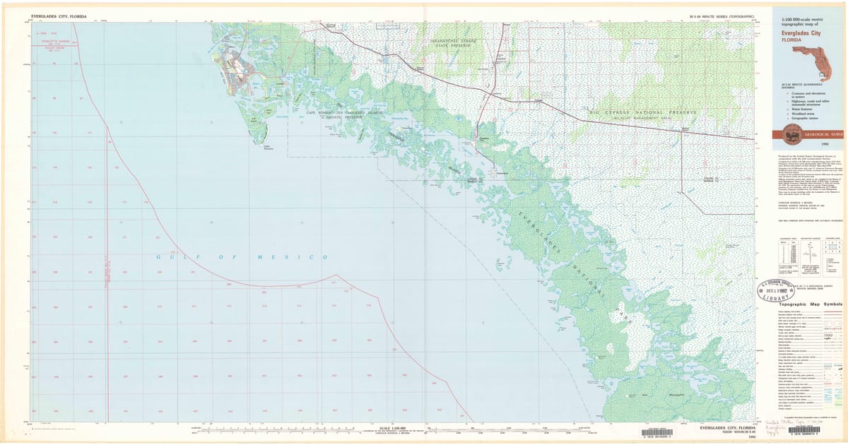 1980s Maps of Copeland, FL | Pastmaps