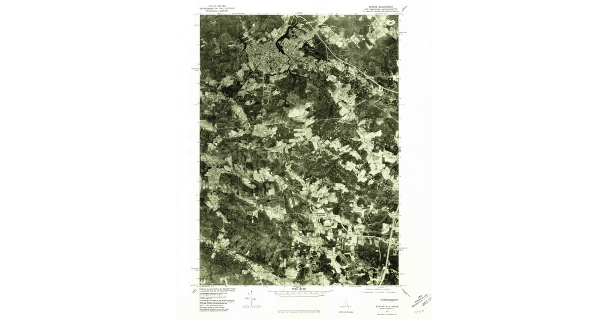 1977 Map of Exeter, Rockingham County, NH — High-Res | Pastmaps