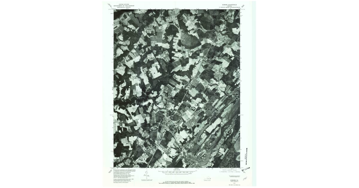 1977 Map of Exmore, VA — High-Res | Pastmaps