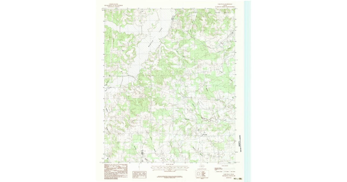 1983 Map of Fair Play, Panola County, TX — High-Res | Pastmaps