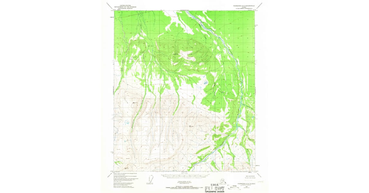 1949 Map of Fairbanks A-2, Denali Borough, AK — High-Res | Pastmaps