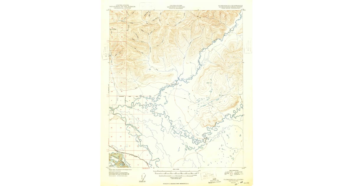 Old Maps of Badger, AK for Hiking & Exploration | Pastmaps