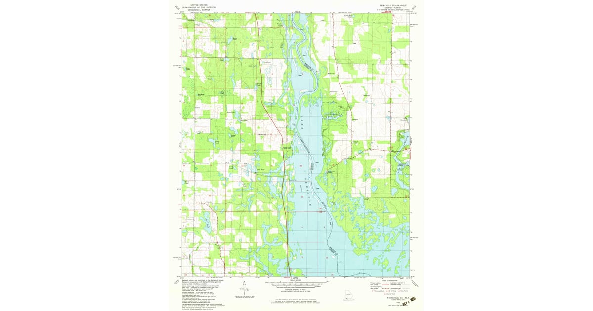 1982 Map of Fairchild, Seminole County, GA — High-Res | Pastmaps