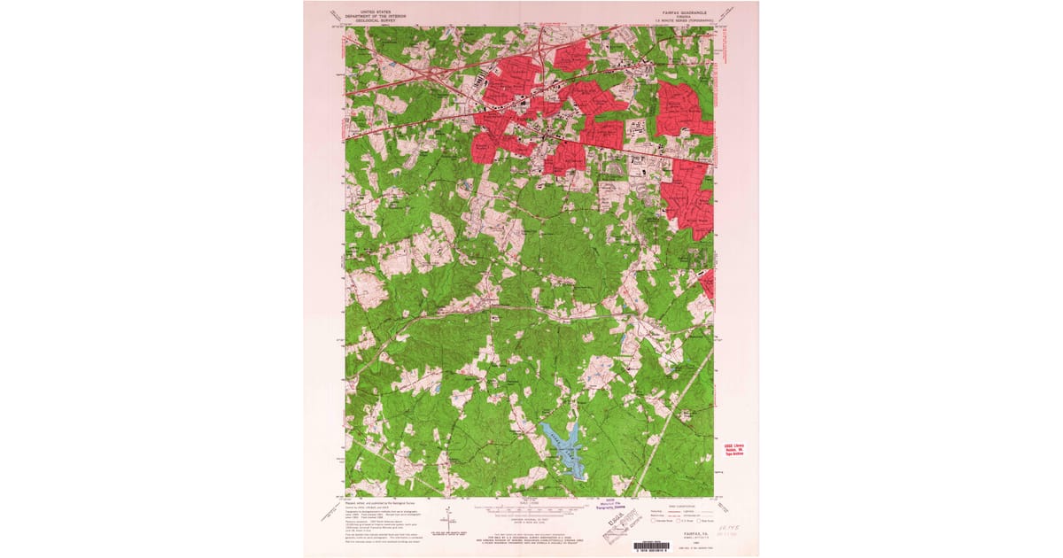 1966 Map of Fairfax, VA — High-Res | Pastmaps