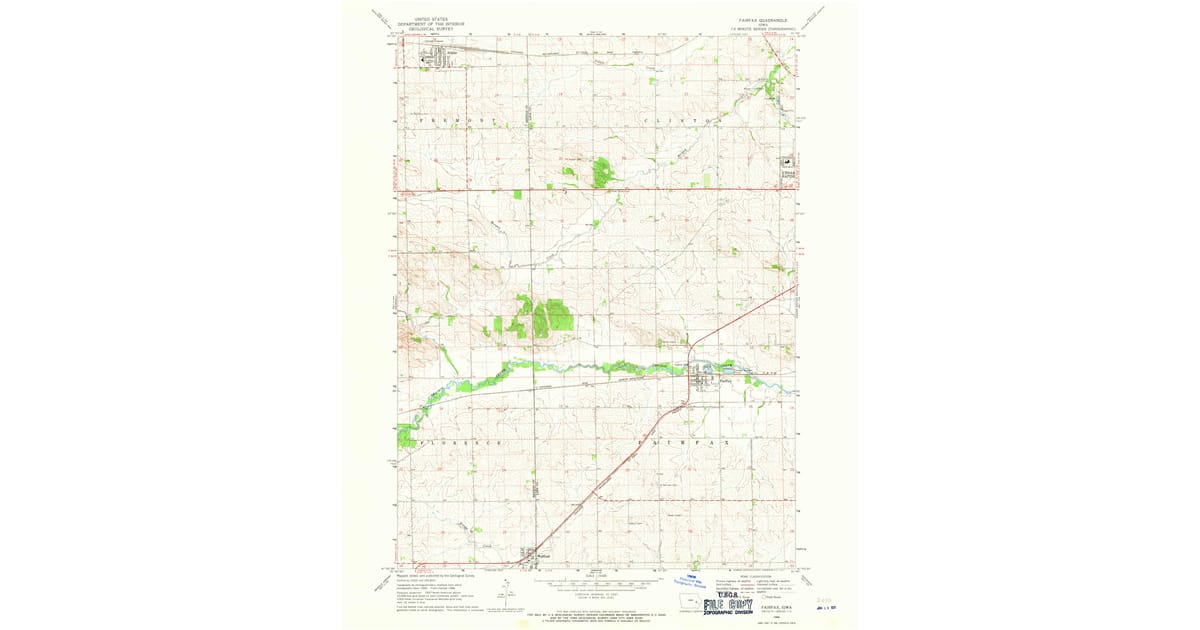 1968 Map of Fairfax, IA — High-Res | Pastmaps