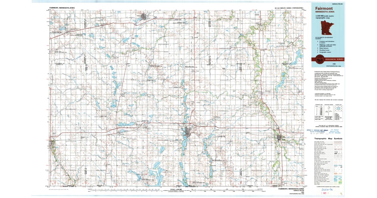 1980s Maps of Watonwan County, MN | Pastmaps