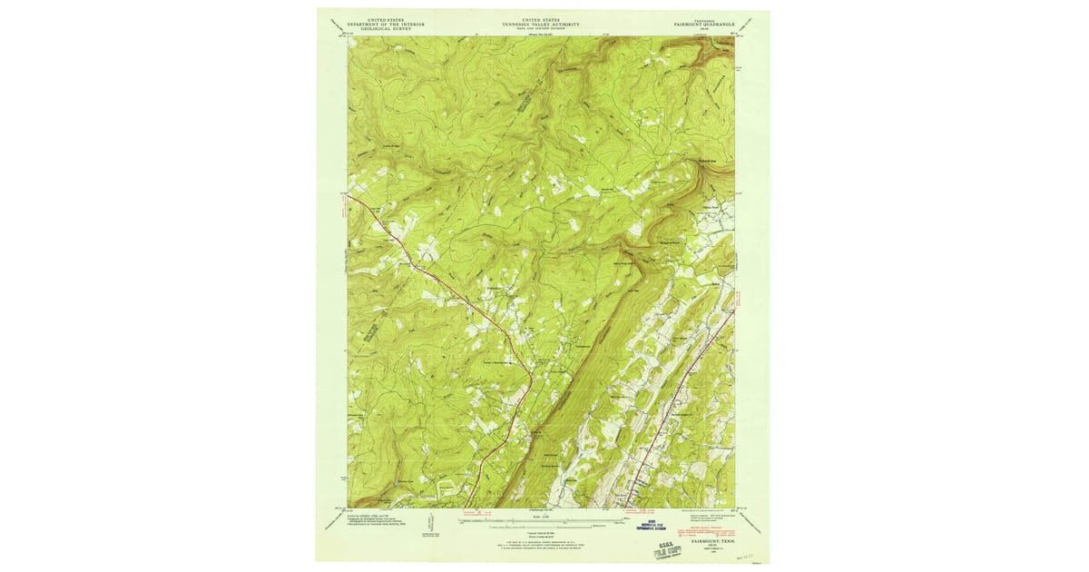 1940s Maps of Shepherd Forest, Signal Mountain | Pastmaps