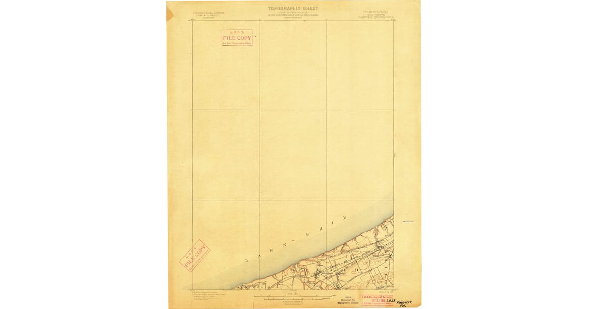 1900 Map of Fairview, Erie County, PA — High-Res | Pastmaps