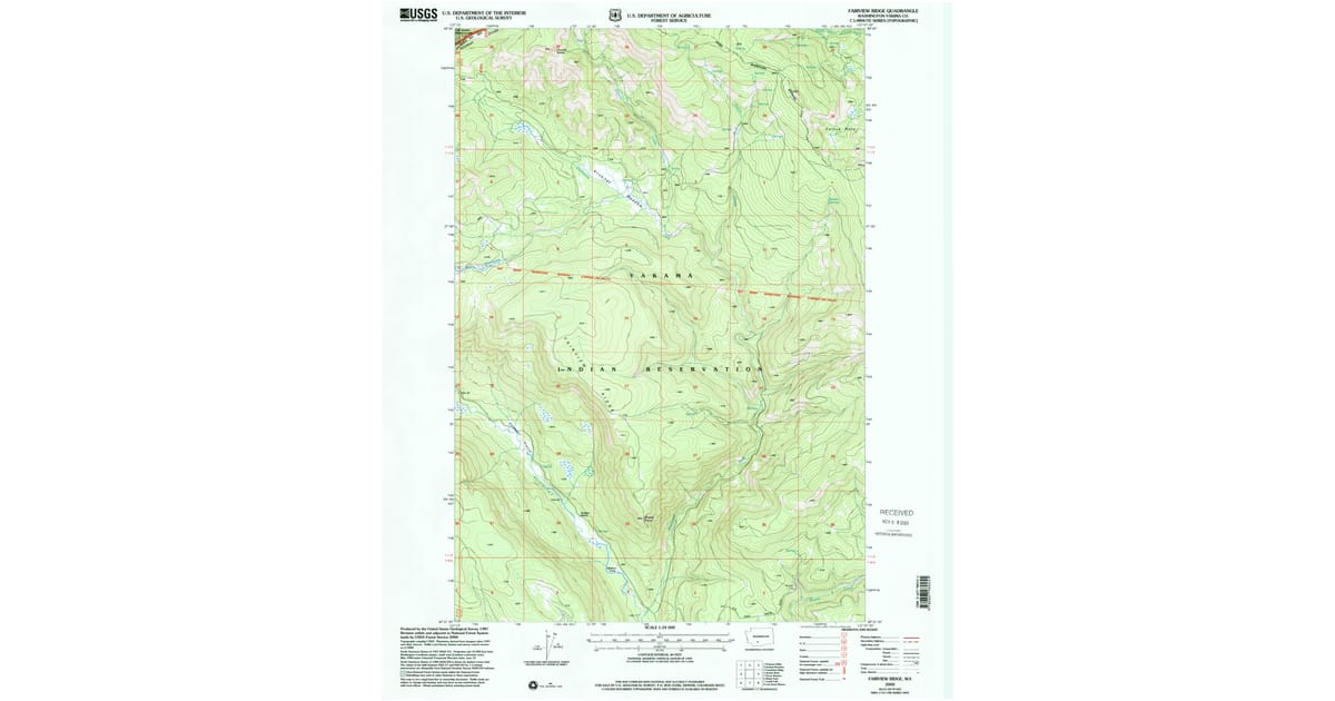 2000 Map of Fairview Ridge, Yakima County, WA — High-Res | Pastmaps