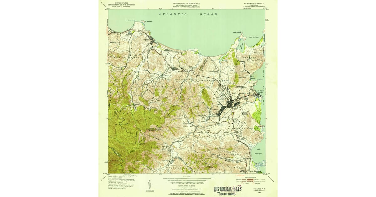 1950s Maps of Las Gaviotas, Fajardo | Pastmaps