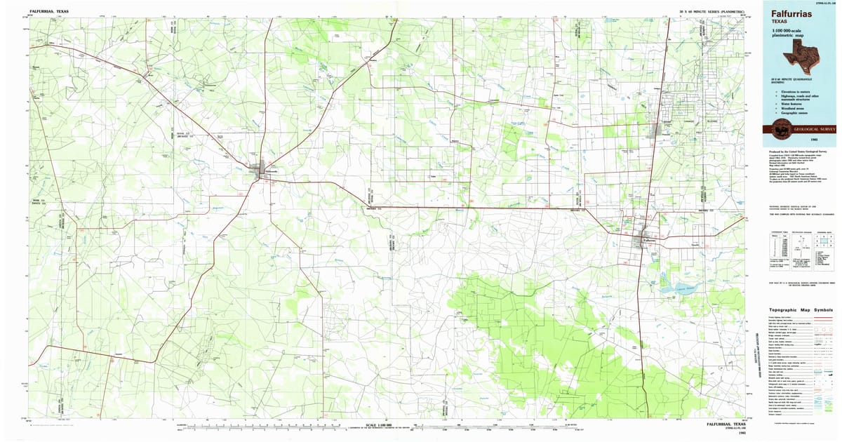 1980s Maps of Duval County, TX | Pastmaps