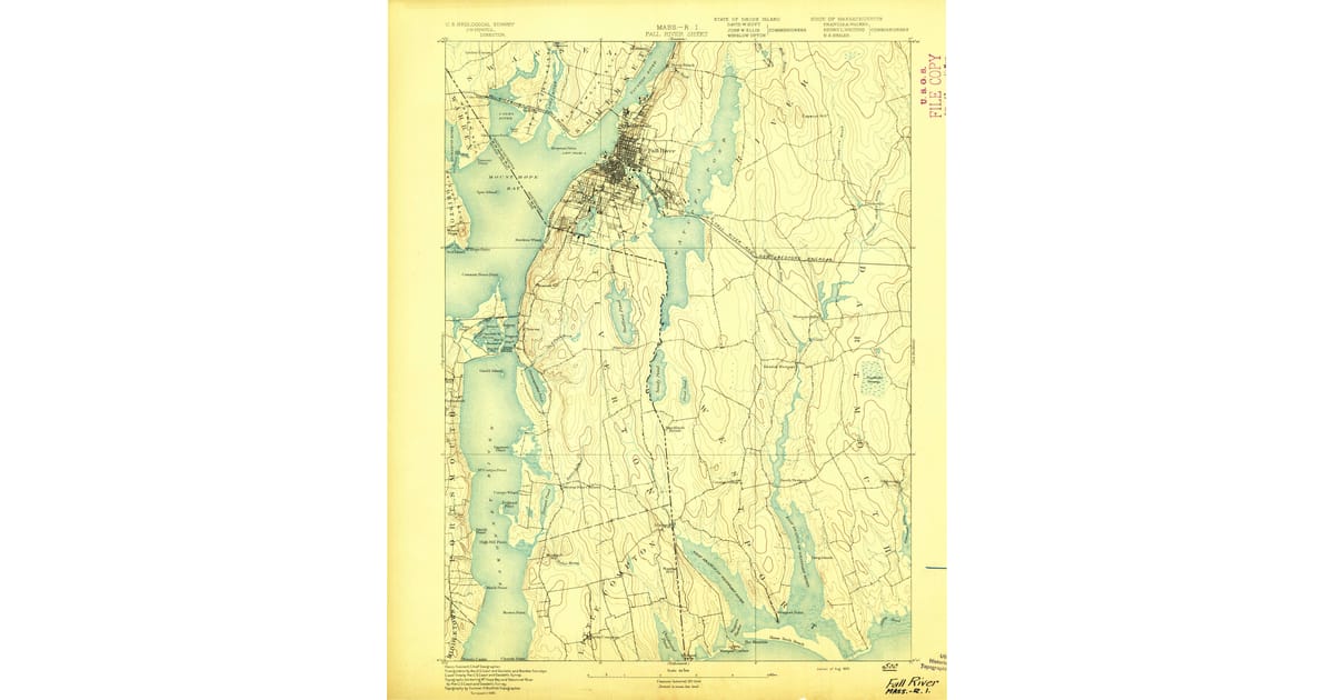 1893 Map of Fall River, MA — High-Res | Pastmaps