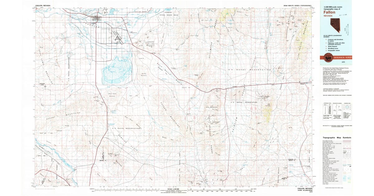 1979 Map of Fallon, NV — High-Res | Pastmaps
