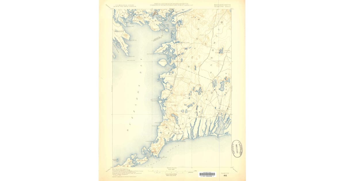 Old Maps of Bourne, MA | Pastmaps