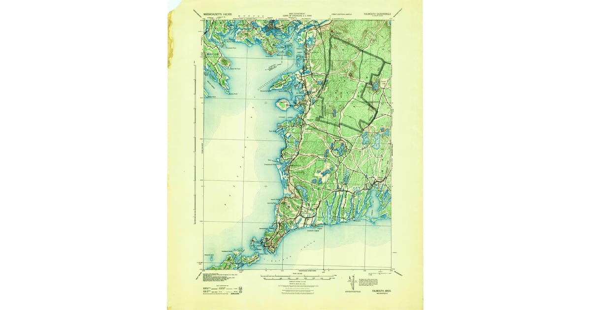 1900s (20th Century) Maps of Dukes County, MA | Pastmaps
