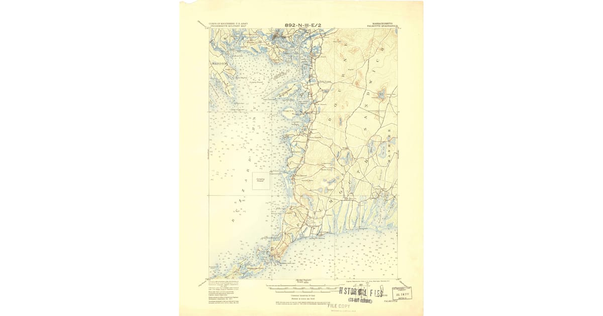 1920s Maps of Barnstable County, MA | Pastmaps