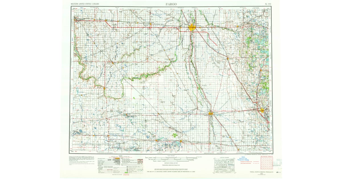 Old Maps of Elliott, ND for Academic Research | Pastmaps