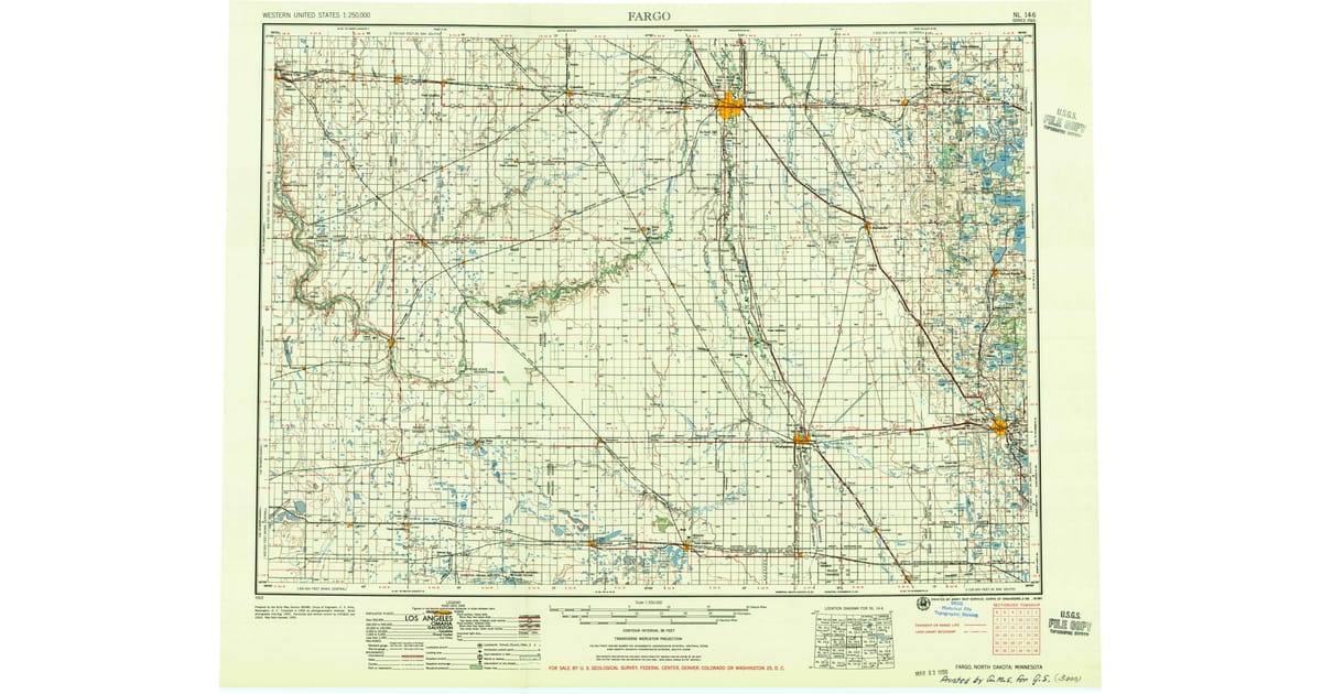1956 Map of Fargo, ND — High-Res | Pastmaps