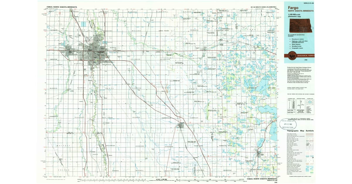 1980s Maps of Fargo, ND | Pastmaps