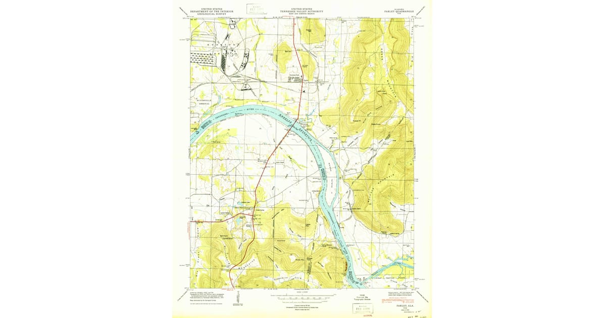 1950s Maps of Huntsville, AL | Pastmaps