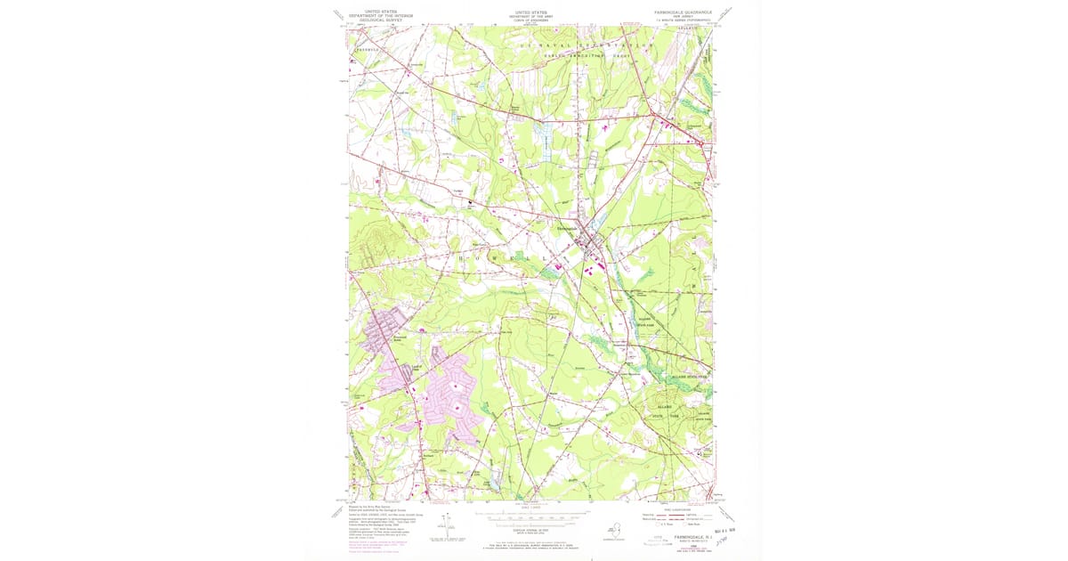 1950s Maps of Howell Township, NJ | Pastmaps