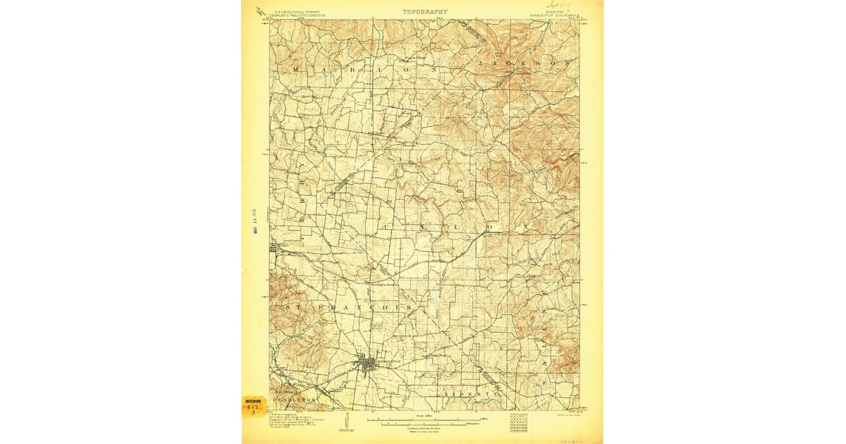 1906 Map of Farmington, MO — High-Res | Pastmaps
