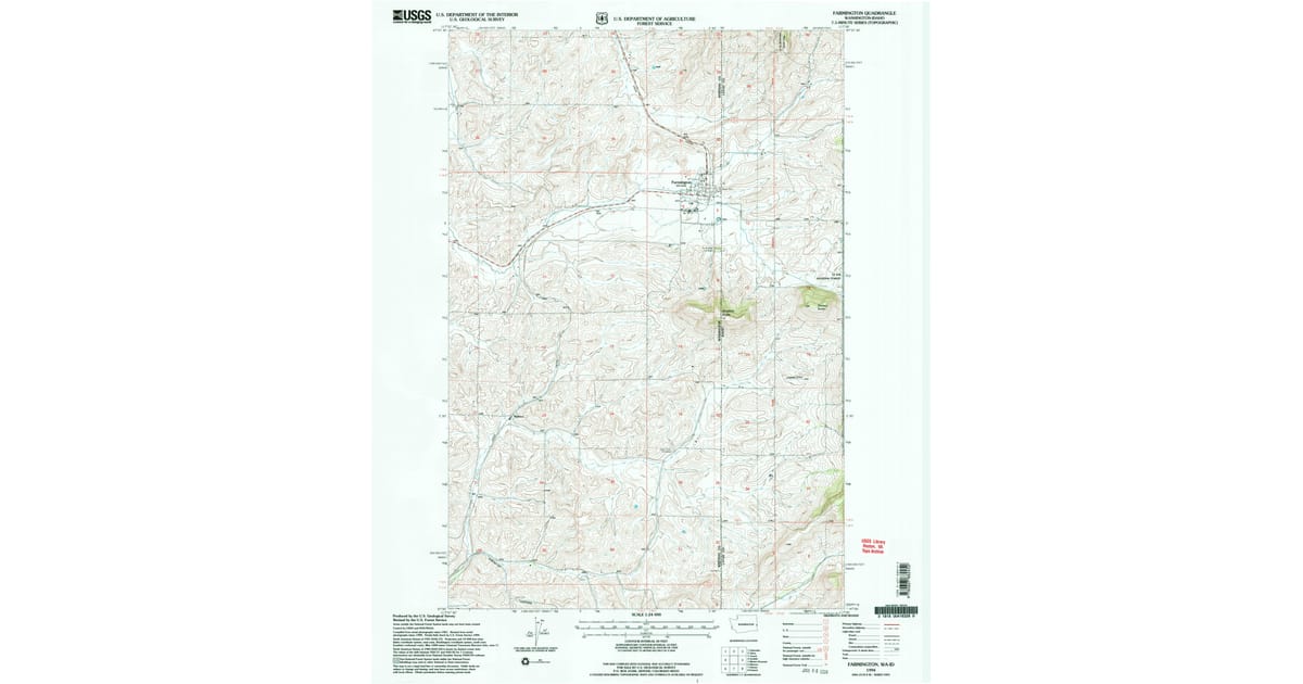 1990s Maps of Whitman County, WA | Pastmaps