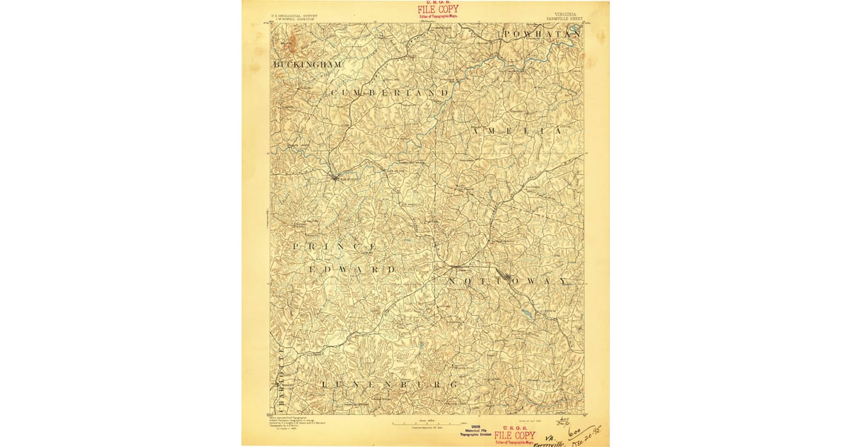 1893 Map of Farmville, VA — High-Res | Pastmaps