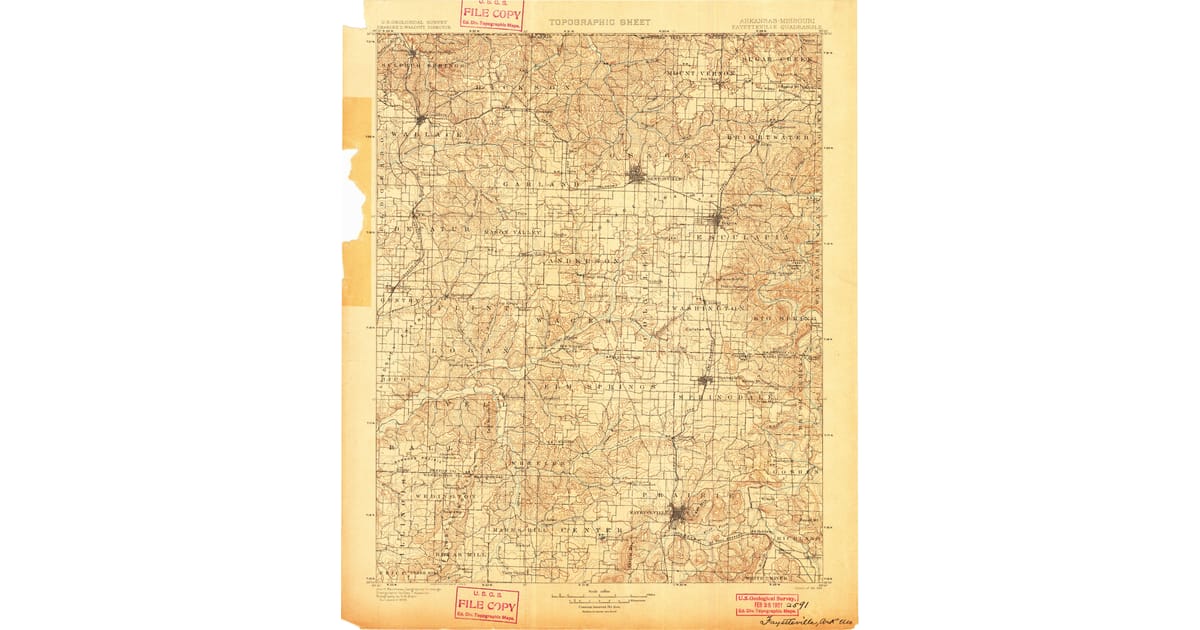 1900-1909 Maps of Centerton, AR | Pastmaps