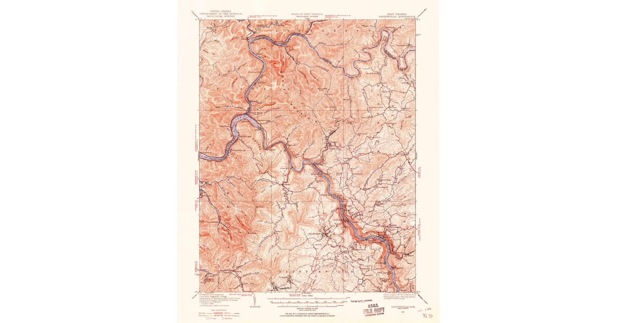 1920s Maps of Kanawha County, WV | Pastmaps