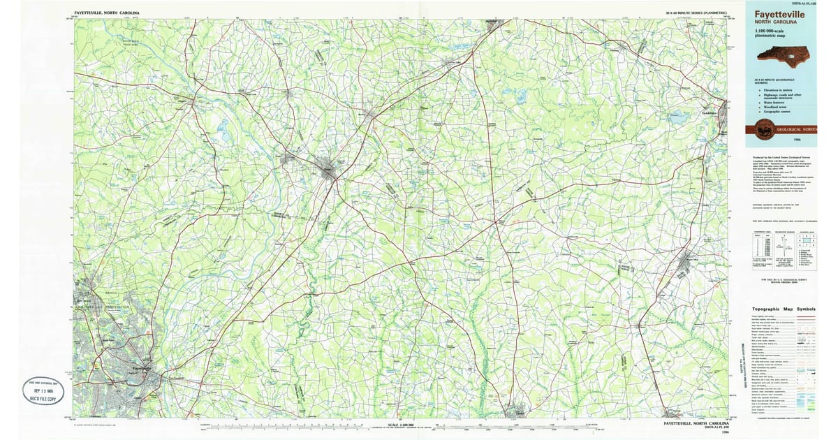 1980s Maps of Princeton, NC | Pastmaps