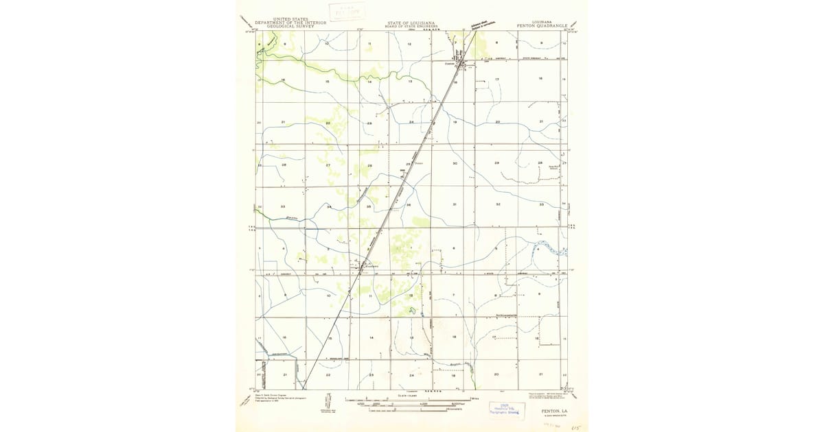 Old Maps of Fenton, LA | Pastmaps