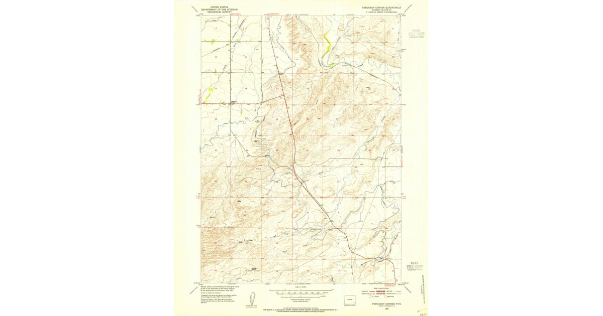 Old Maps of Ferguson Corner, WY | Pastmaps