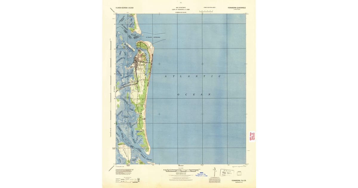1940s Maps of Fernandina Beach, FL | Pastmaps