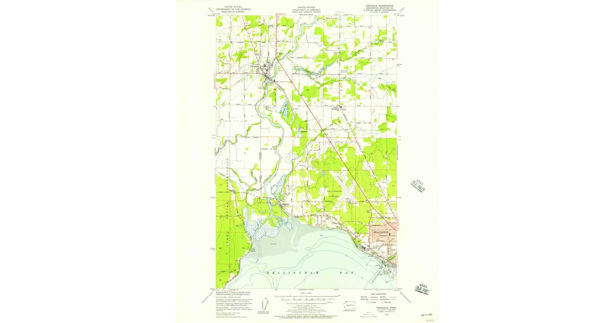 1952 Map of Ferndale, WA — High-Res | Pastmaps