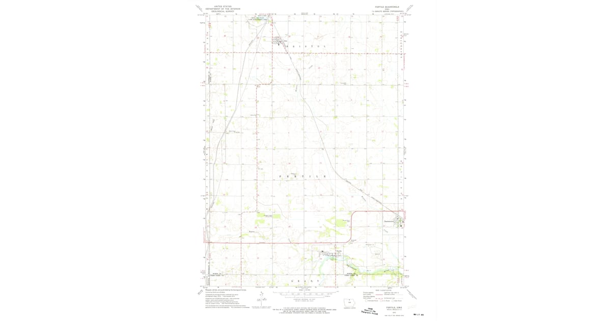 1972 Map of Fertile, IA — High-Res | Pastmaps