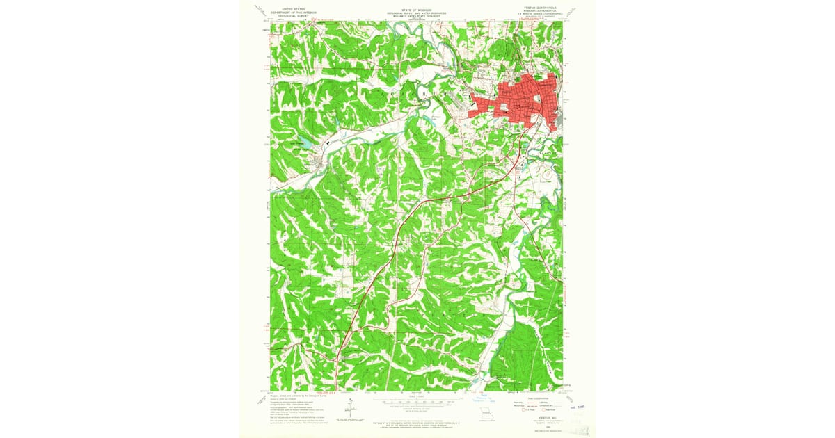 1964 Map of Festus, MO — High-Res | Pastmaps