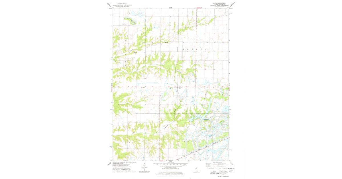 1974 Map of Fiatt, Fulton County, IL — High-Res | Pastmaps