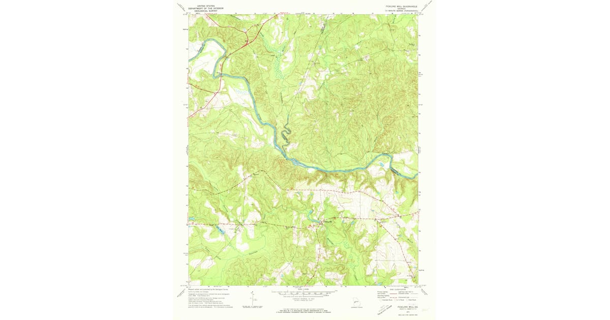 1970s Maps of Crawford County, GA | Pastmaps
